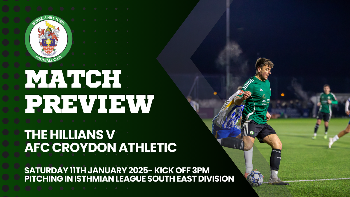 Saturday: Hill at home – Burgess Hill Town FC