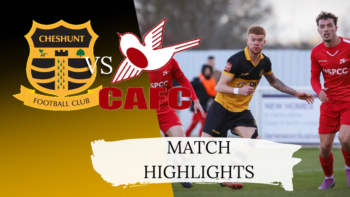 Match Highlights Cheshunt VS Carshalton Athletic – Cheshunt Football Club