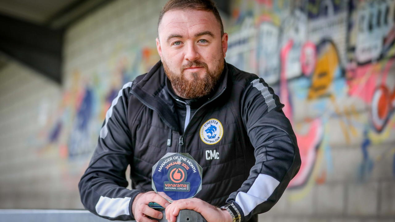 Calum named National League North Manager of the Month! – Chester FC