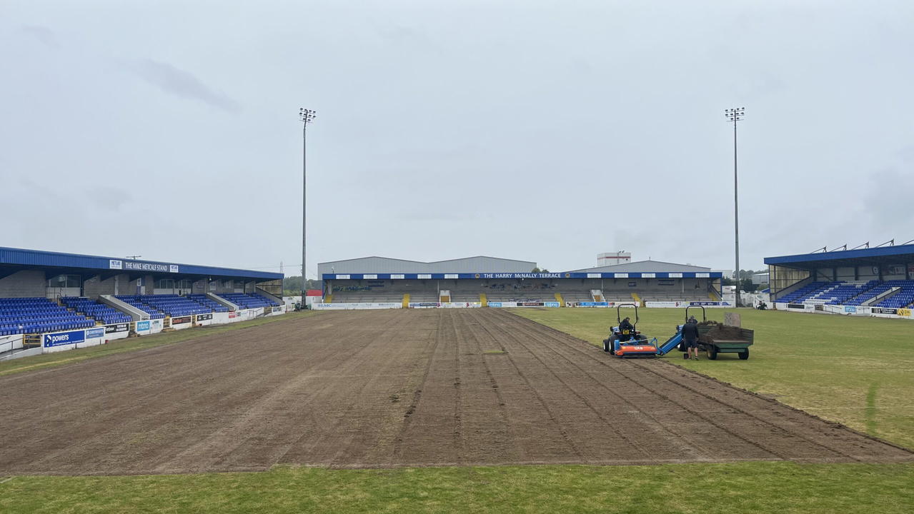 Pitch work begins at the Deva Stadium! – Chester FC
