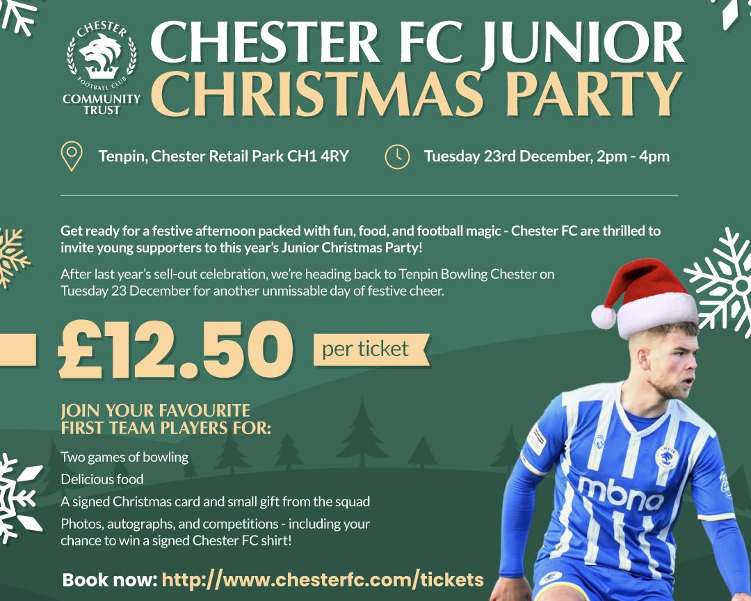 Chester FC Christmas Party Extravaganza! – Chester FC