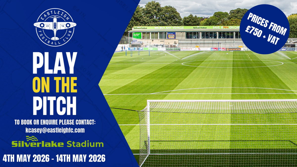 Your chance to play on the pitch at the Silverlake Stadium! – Eastleigh FC