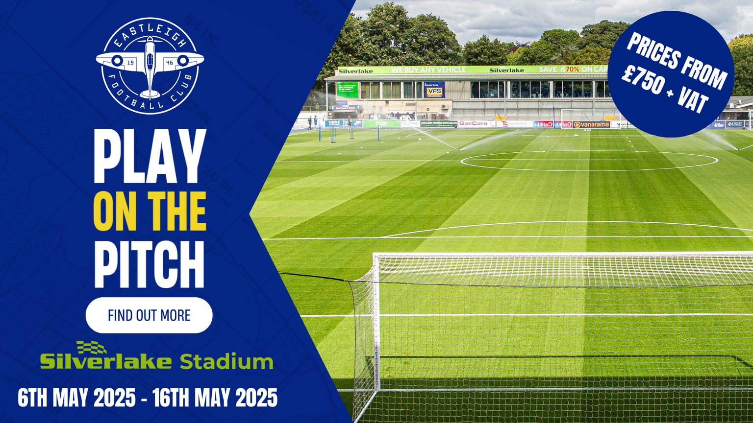 Your chance to play on the pitch at the Silverlake Stadium! – Eastleigh FC
