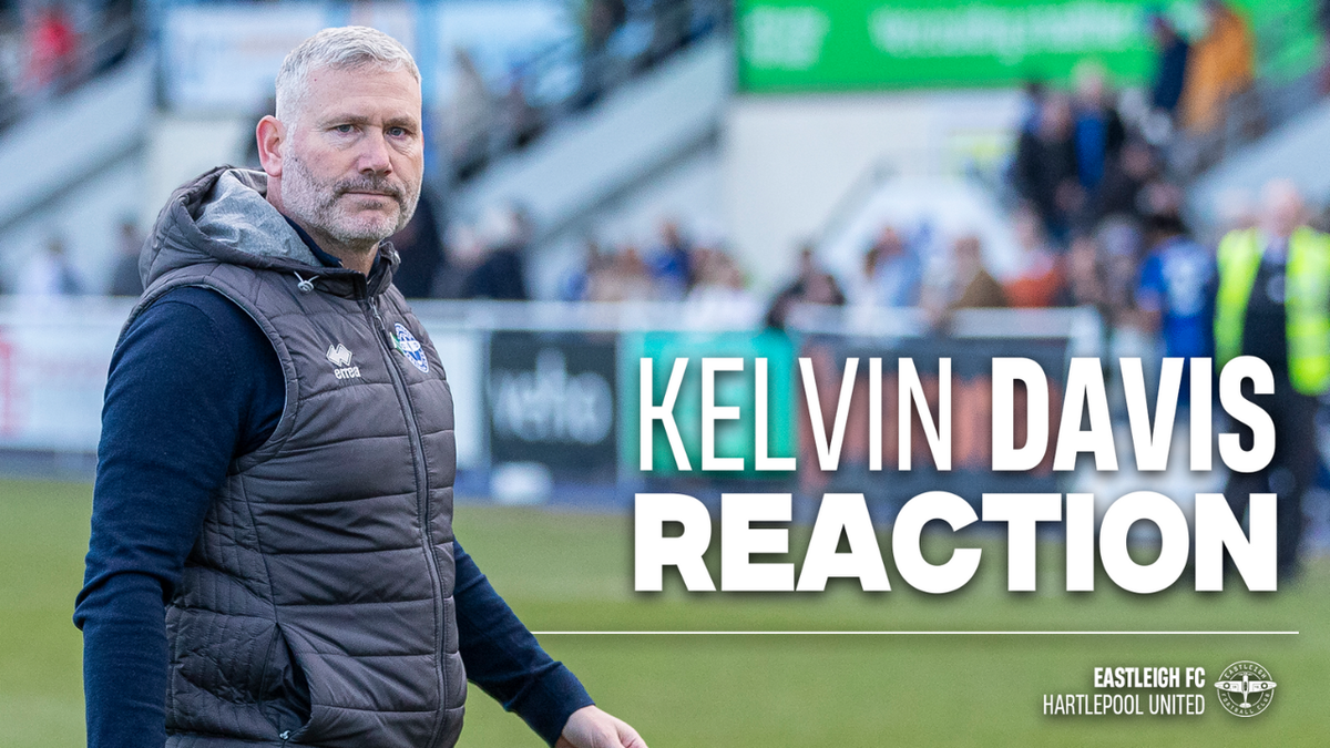 Reaction: Kelvin Davis Post-Hartlepool Draw – Eastleigh FC