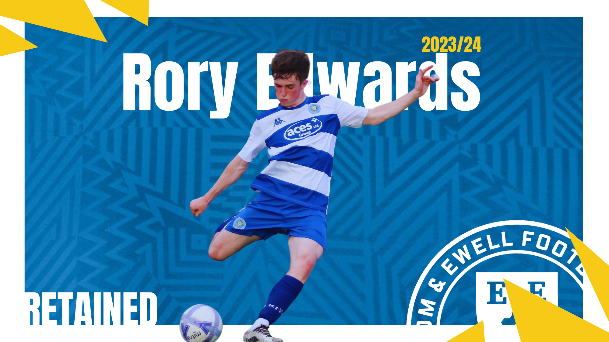 Retained: Rory Edwards! – Epsom & Ewell FC