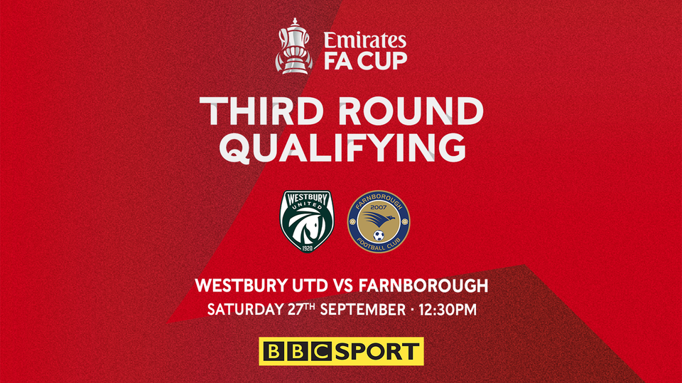 Emirates FA Cup tie chosen for live broadcast – Farnborough FC