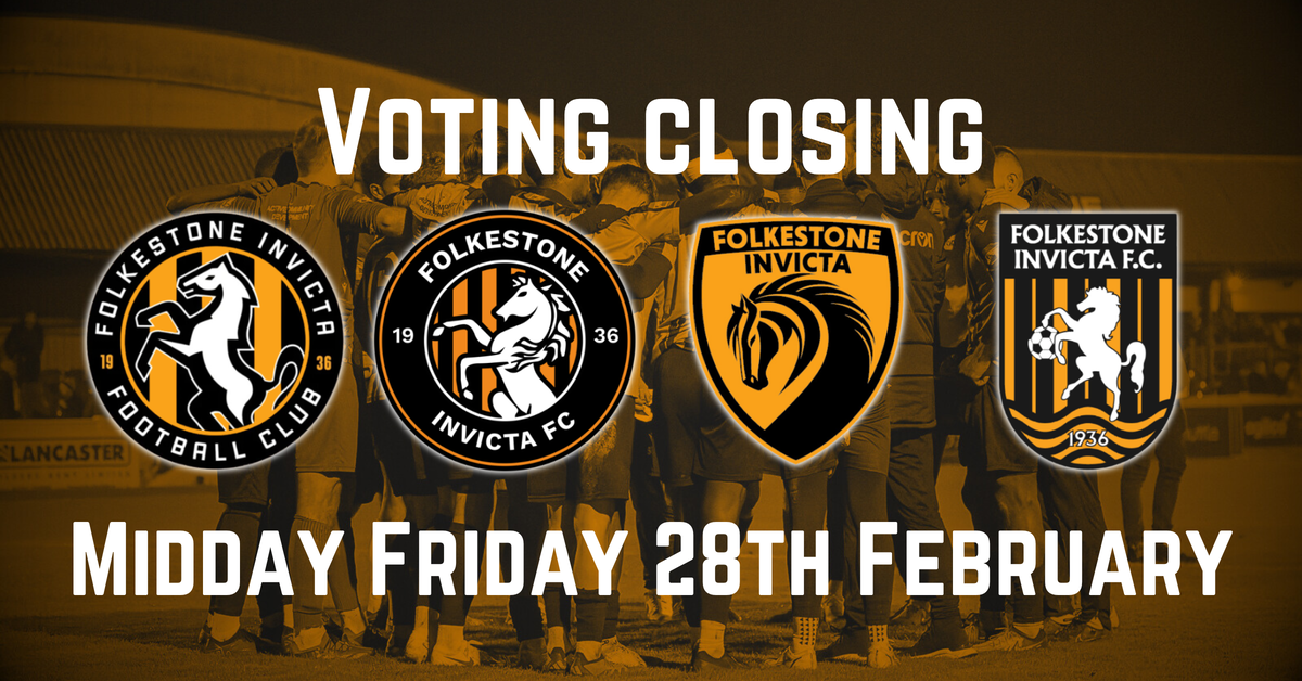 Club Badge Vote: Last Chance – Folkestone Invicta FC