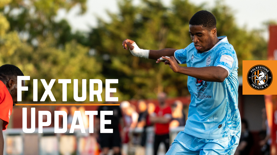 Fixture Update: August 2025 – Folkestone Invicta FC
