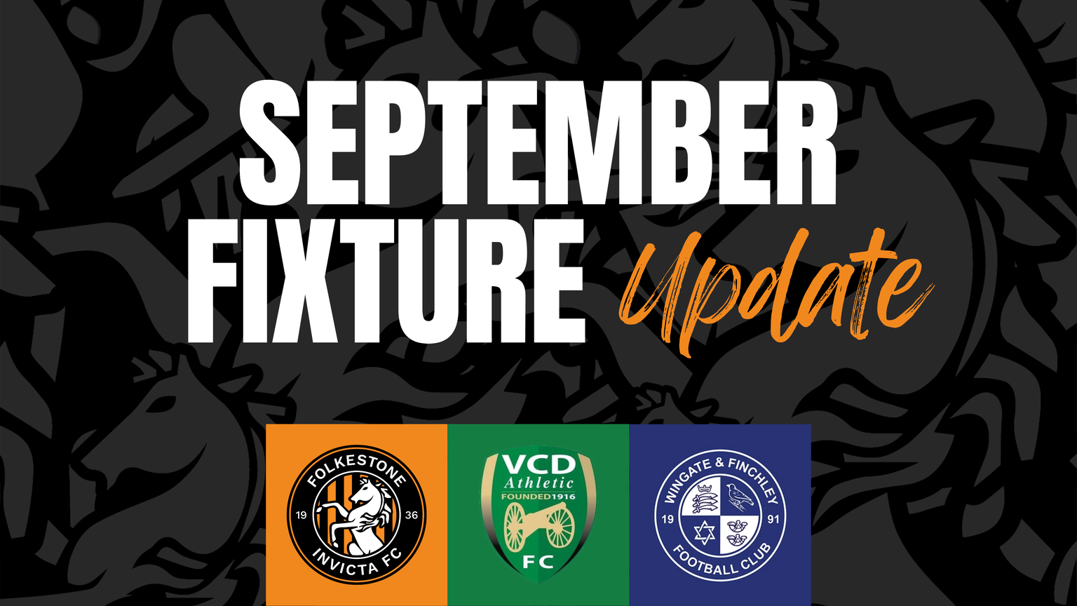 September Fixture Update – Folkestone Invicta FC