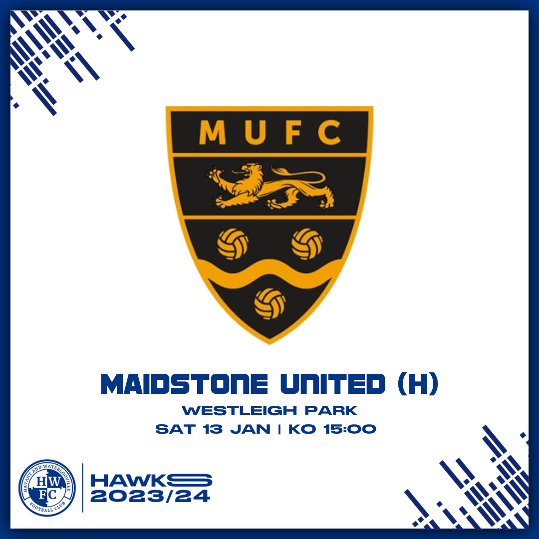 Match Rearranged: Maidstone United (H) – Havant & Waterlooville FC