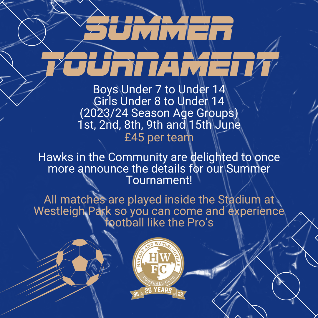 Hwfc Launch Fourth Summer 6-a-side Tournament Dates – Havant ...