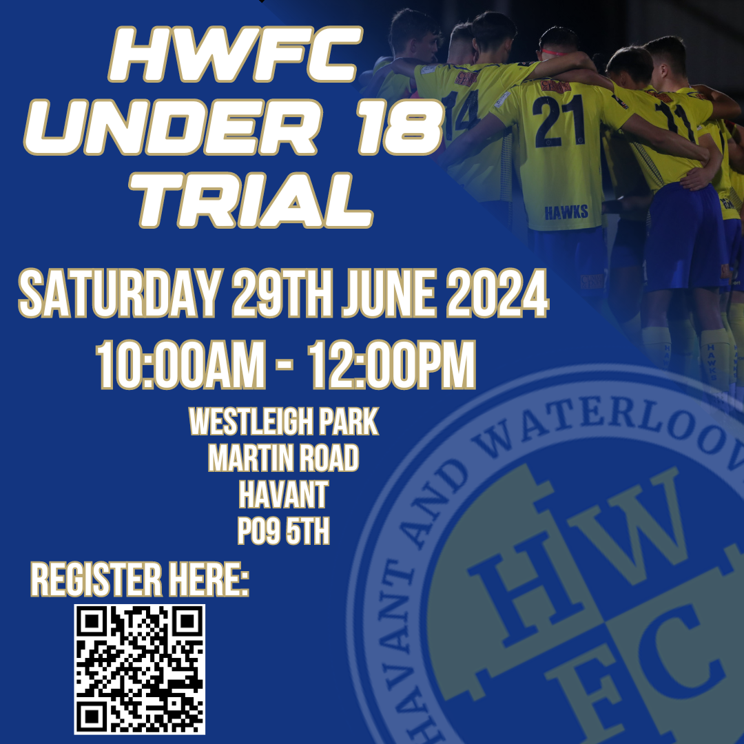 Havant & Waterlooville FC Under 18’s Trials – Havant & Waterlooville FC