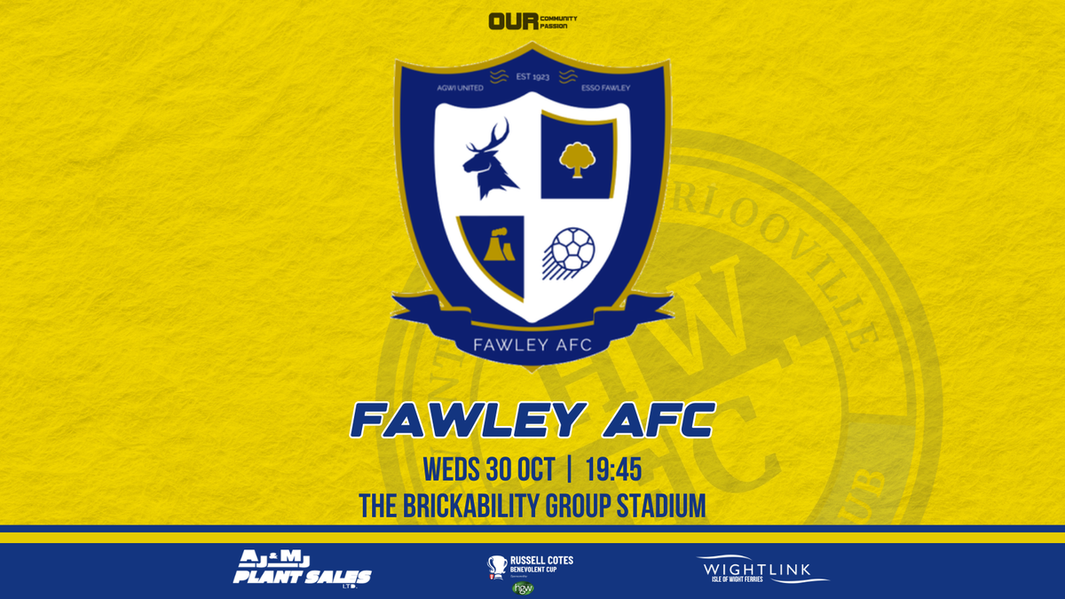 Fixture Confirmed | Fawley AFC (A) – Havant & Waterlooville FC