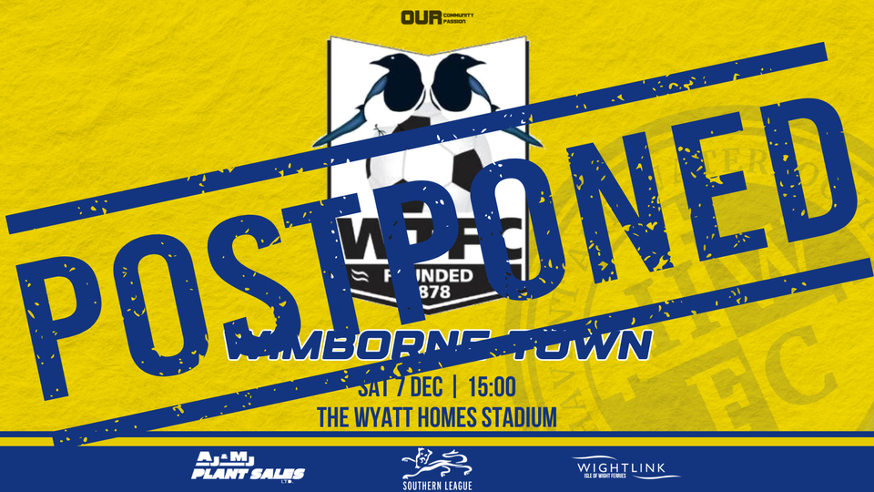 Match Postponed | Wimborne Town (A) – Havant & Waterlooville FC