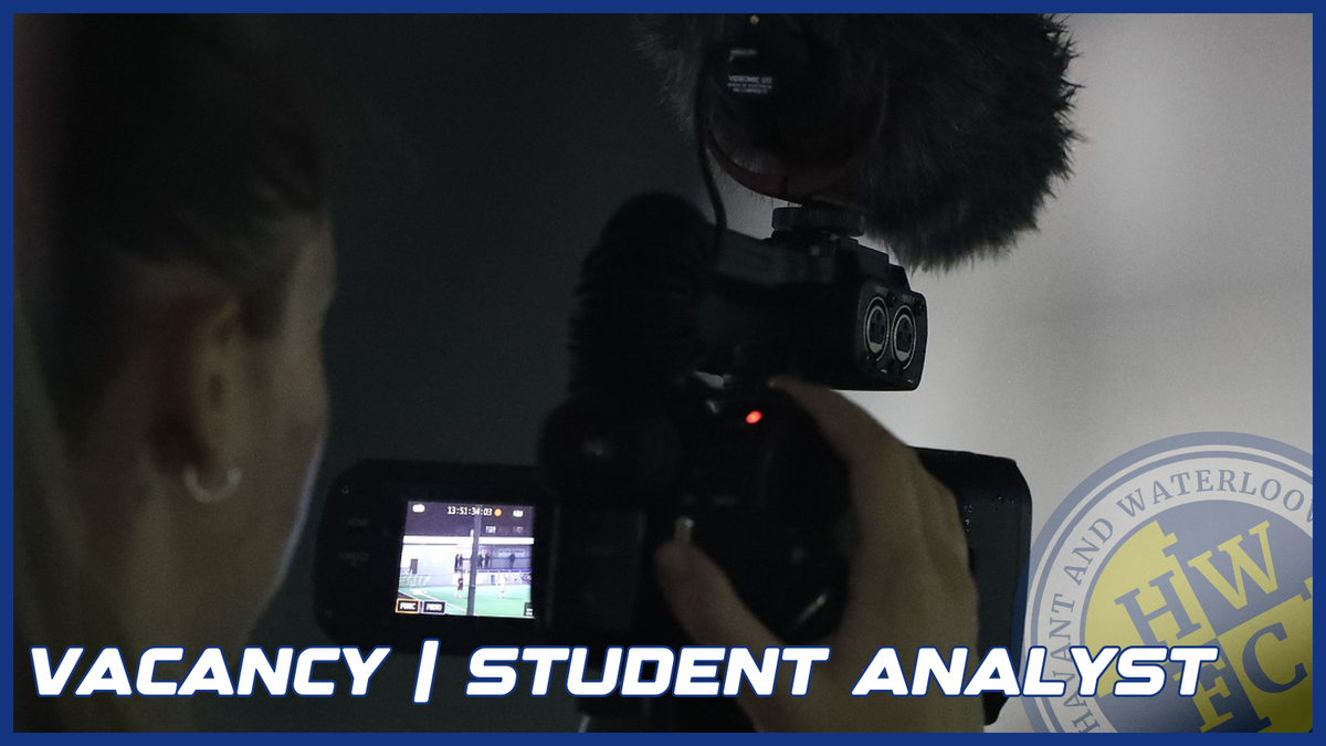 Vacancy | Student Analyst – Havant & Waterlooville FC