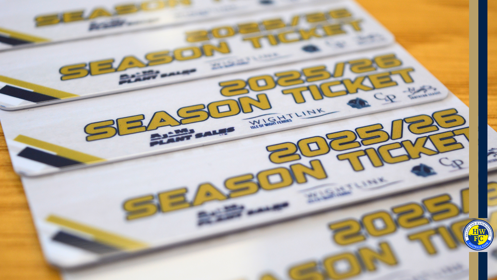 Printed 25/26 Season Ticket Collection – Havant & Waterlooville FC