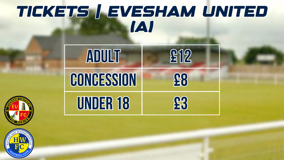 Tickets | Evesham United (A) – Havant & Waterlooville FC
