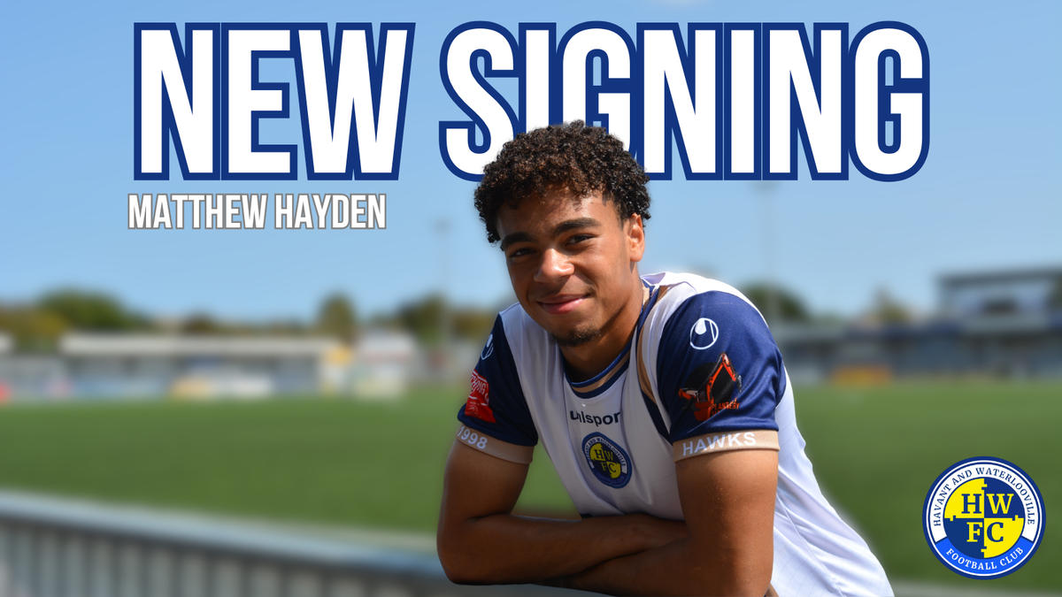 Matthew Hayden signs for the Hawks – Havant & Waterlooville FC