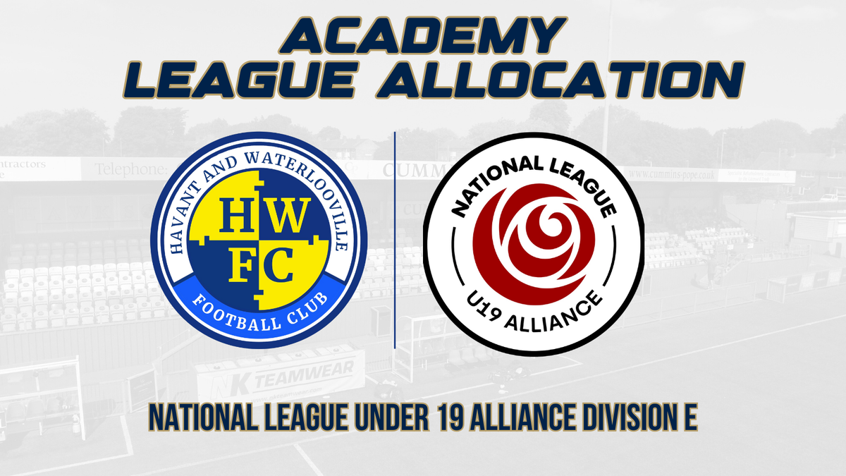 Academy League Allocation Confirmed – Havant & Waterlooville FC