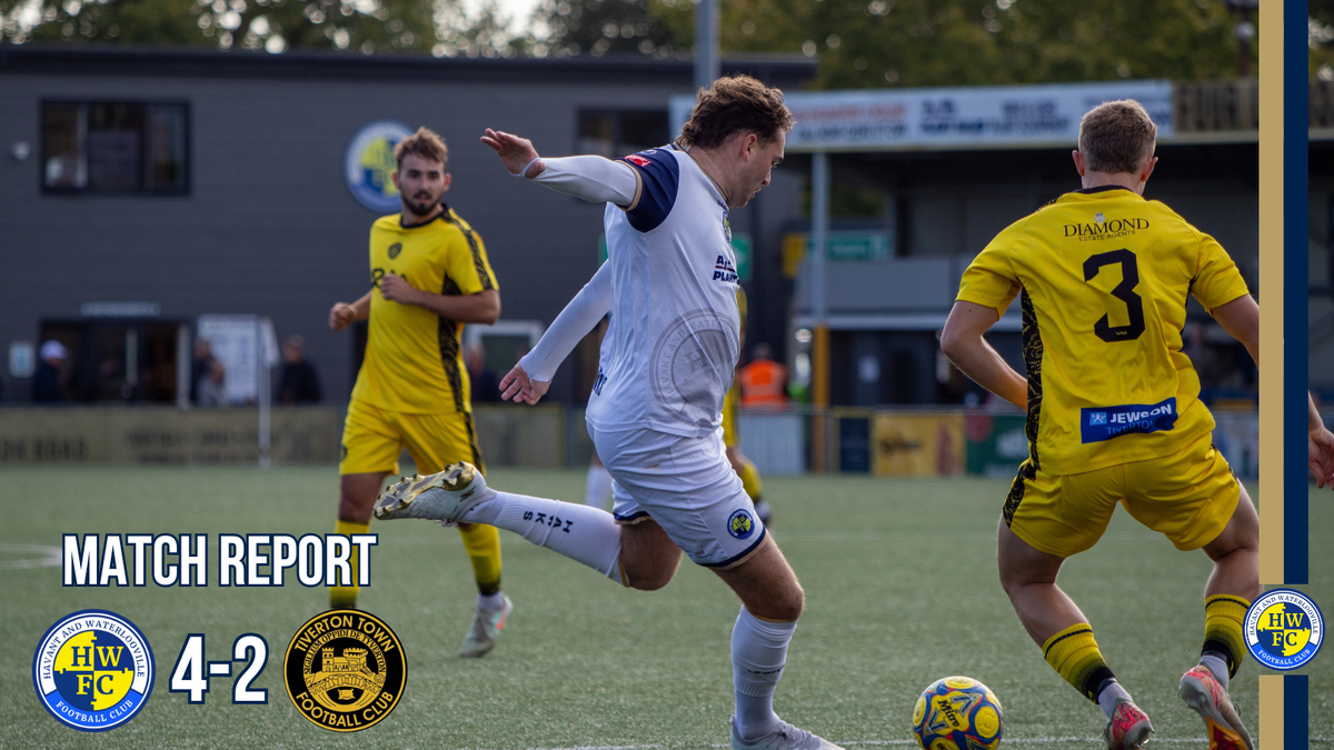 Match Report | Hawks 4-2 Tiverton Town – Havant & Waterlooville FC