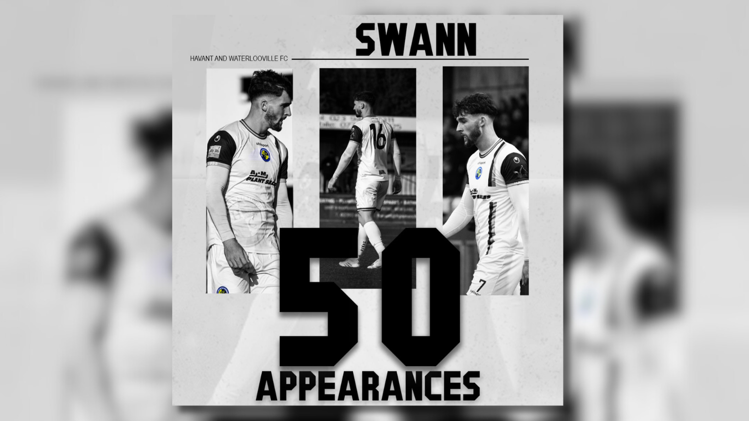 Reuben Swann hits 50 Appearances – Havant & Waterlooville FC
