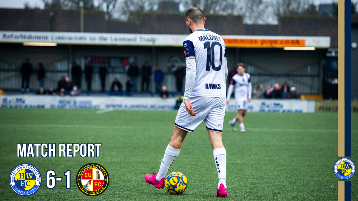 Report | Hawks 6-1 Evesham United – Havant & Waterlooville FC