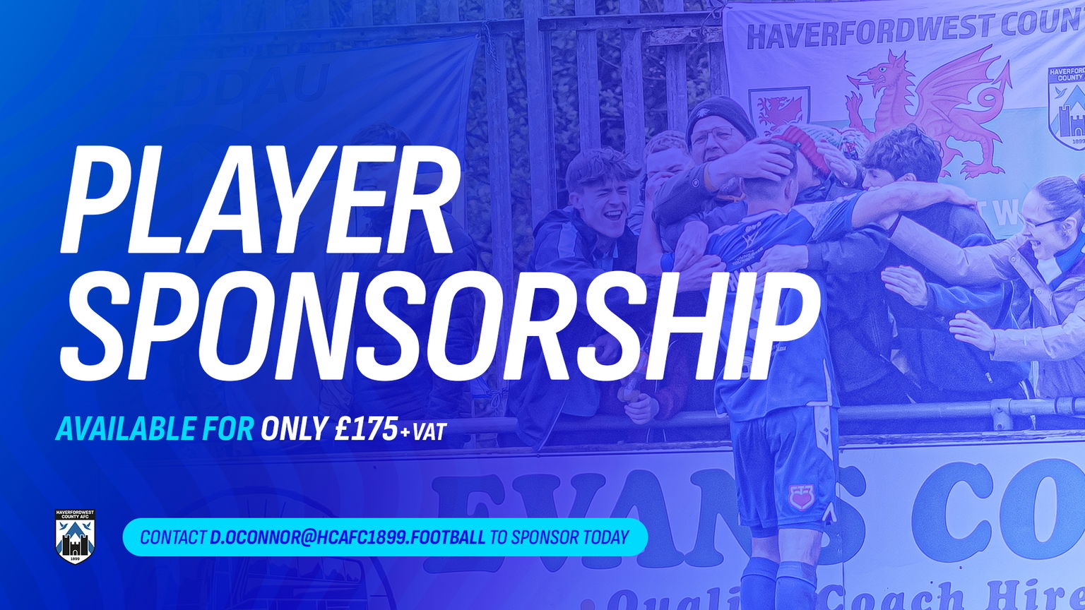 Sponsor a Bluebirds player for the 2024-25 season! – Haverfordwest ...