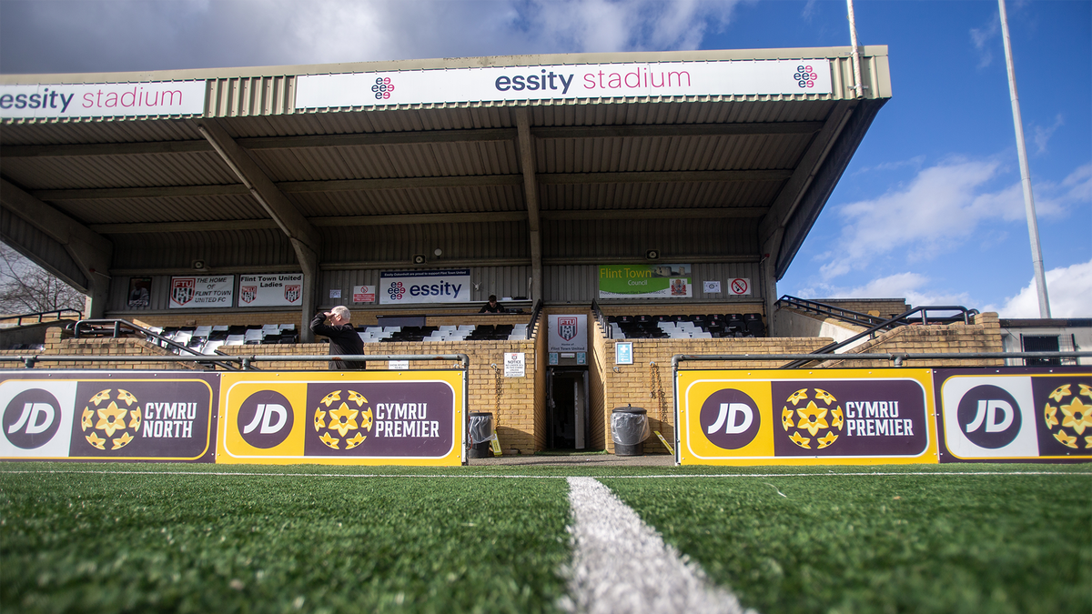 JD Cymru Premier MD2 meeting with Flint Town United at Essity Stadium ...