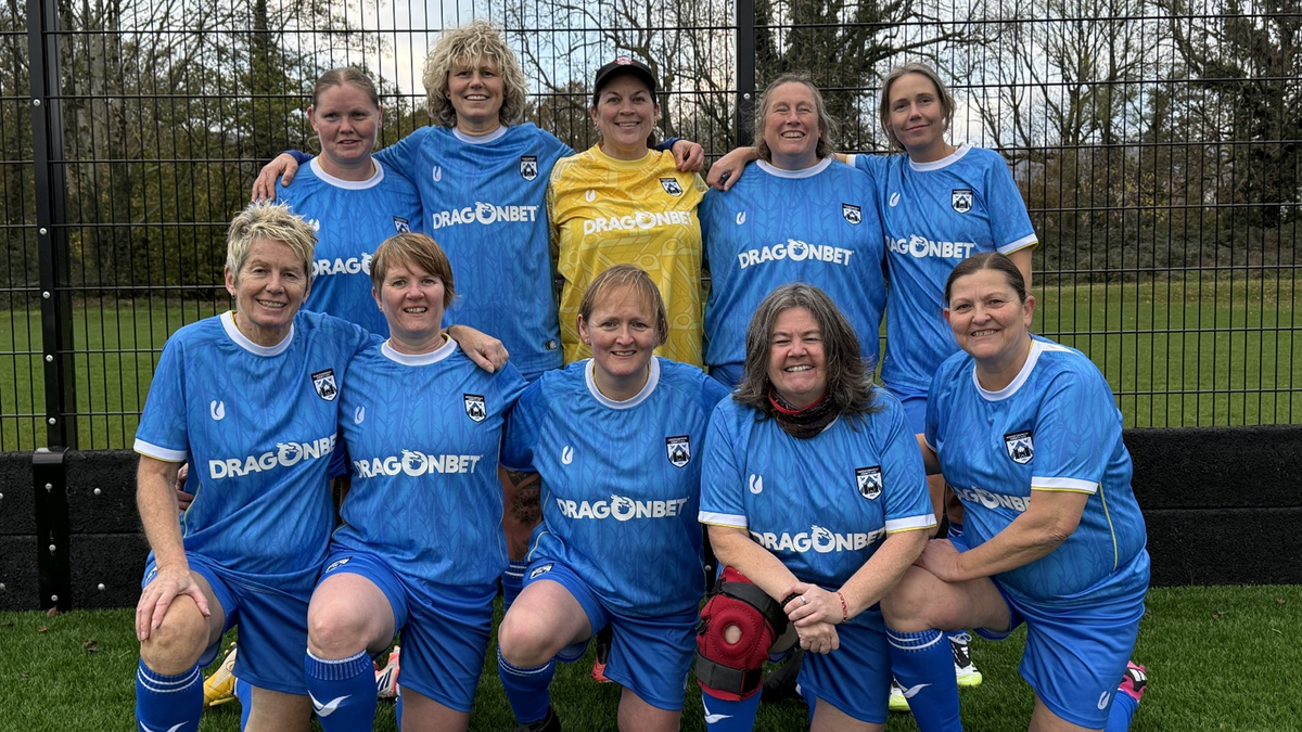 Holding the Line: Haverfordwest County Walking Football Ladies Stay ...