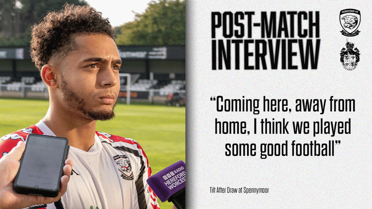Interview: Chay Tilt Reacts to a Point on the Road – Hereford FC