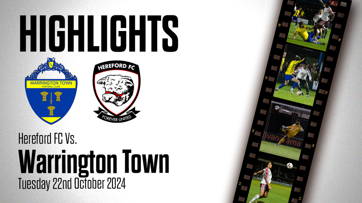 Highlights: Warrington Town 2-0 Hereford FC – Hereford FC