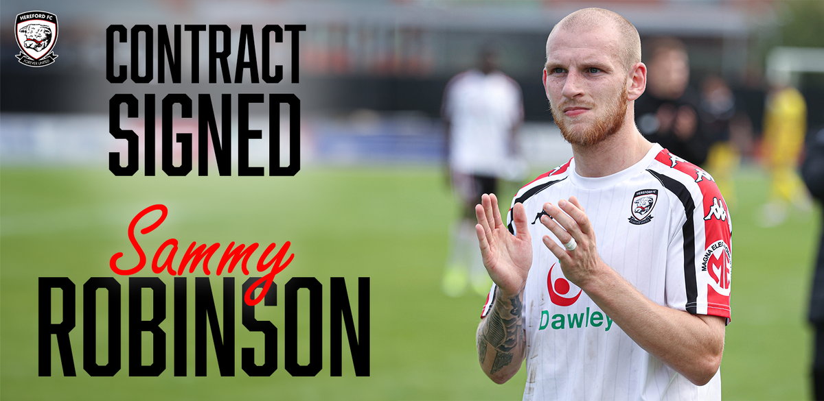 Sammy Robinson Pens Contract at Hereford – Hereford FC