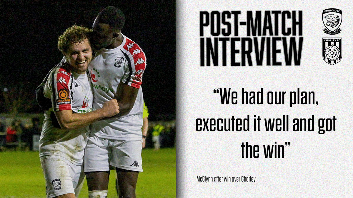 Interview: Declan McGlynn After Chorley Win – Hereford FC