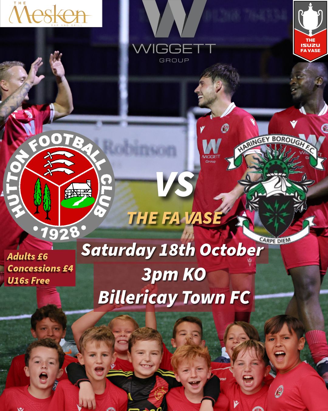 🏆 The Isuzu FA Vase – Upcoming Match – Hutton Football Club