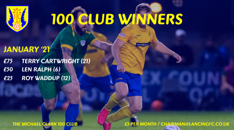 100 Club Draw – Lancing FC