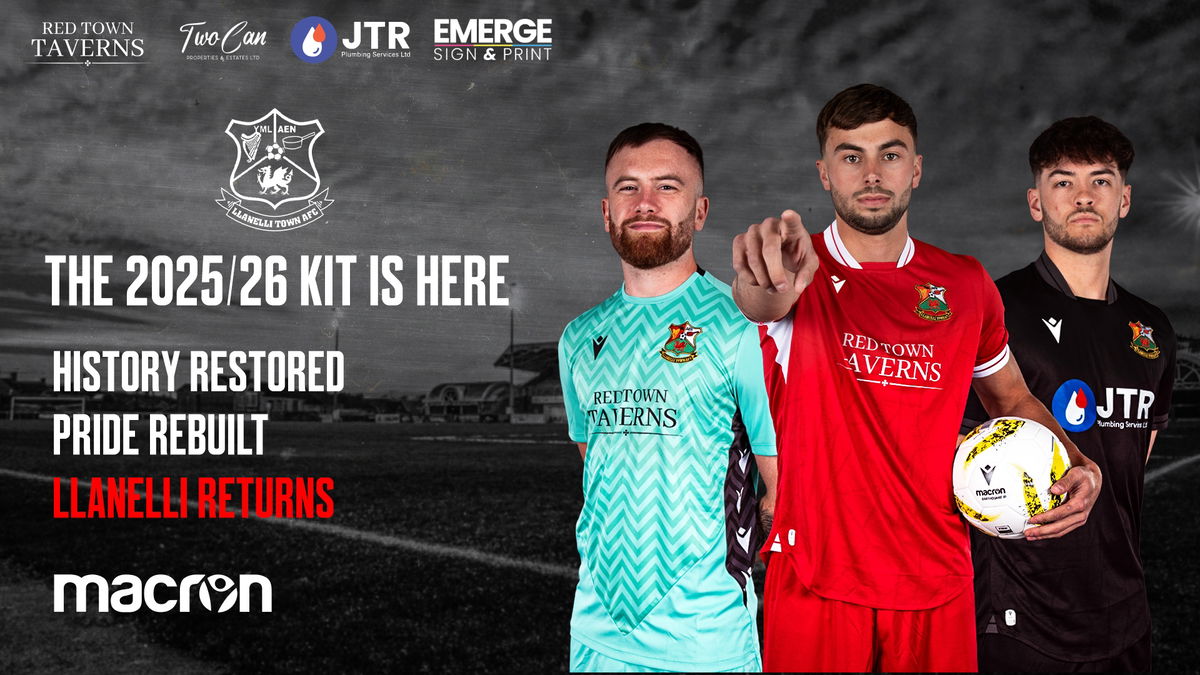 Reds Launch 25/26 Kits – Llanelli Town AFC