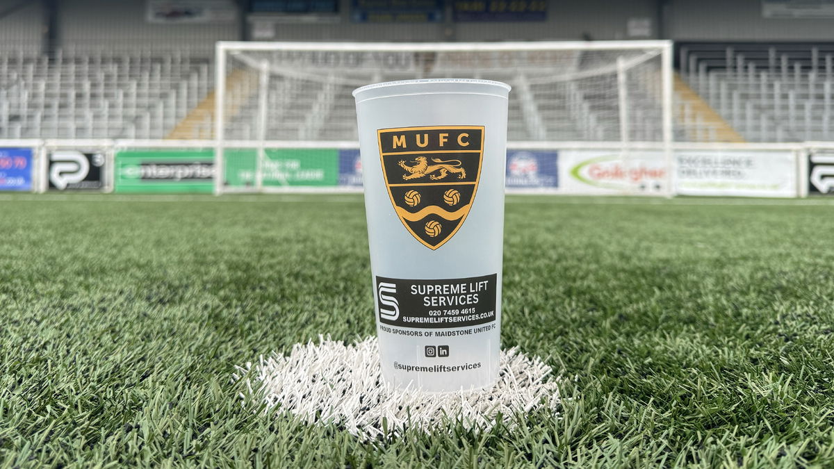 Cheers to reusable pint cups – Maidstone United