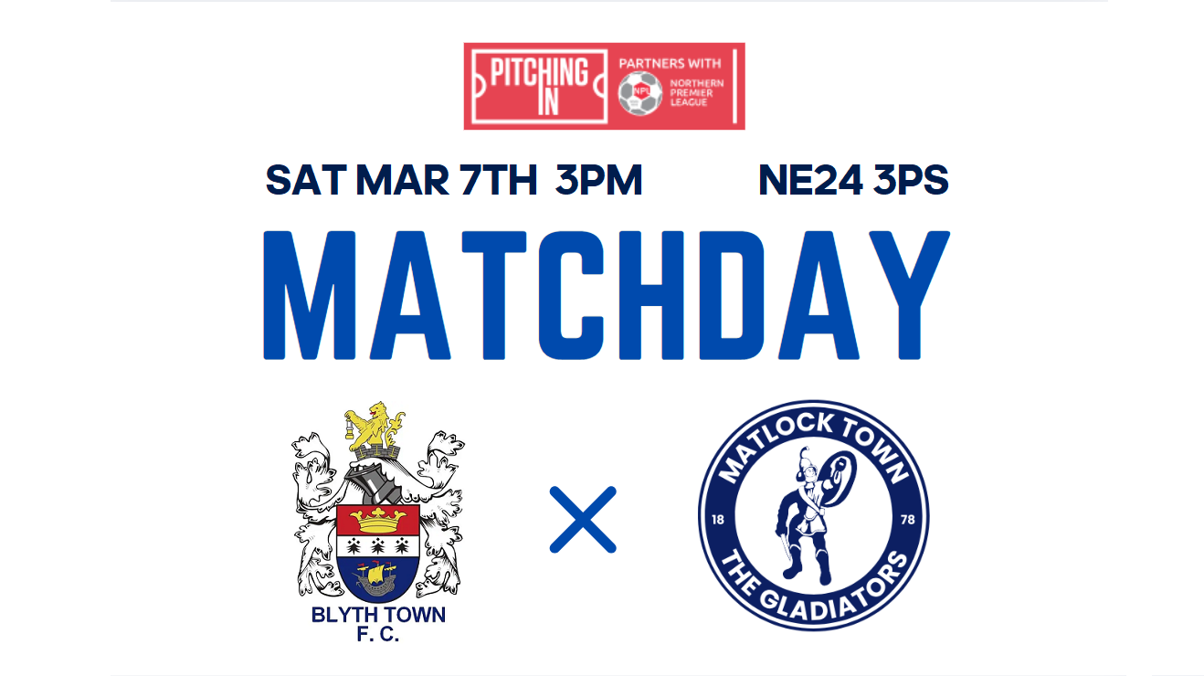 Next Match: Blyth Spartans (a) – Matlock Town
