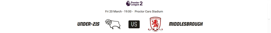 TONIGHT: Derby County Under 21s return to the Proctor Cars Stadium ...
