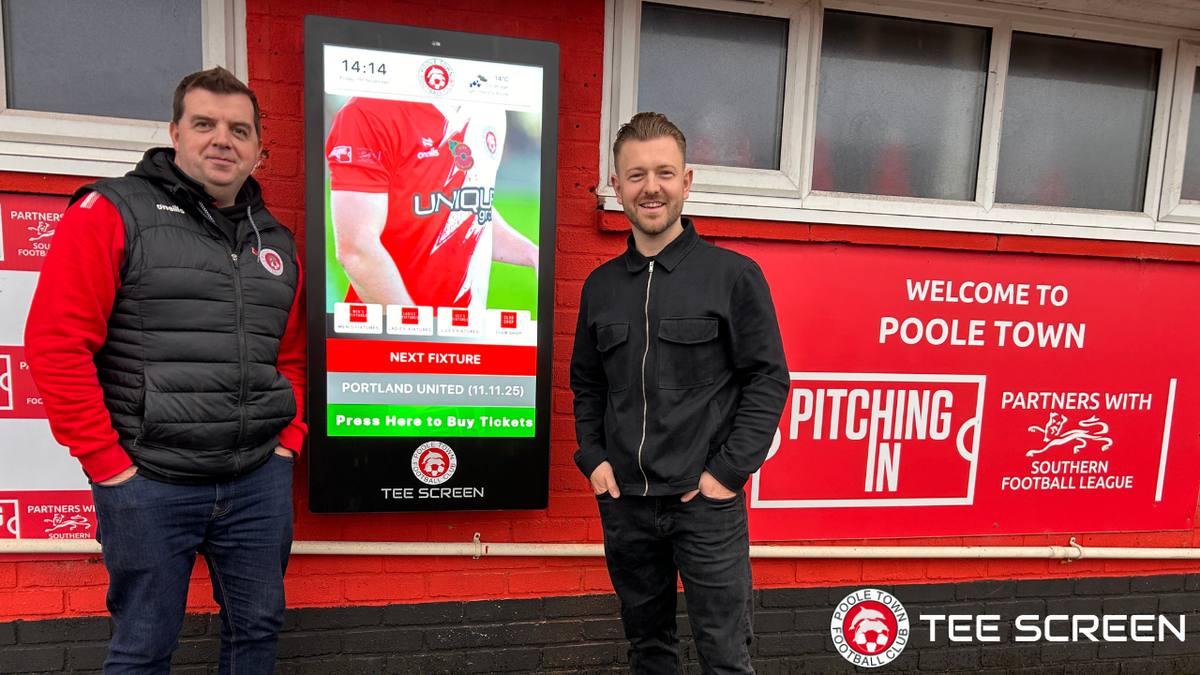Poole Town Football Club Partner with Tee Screen – Poole Town FC