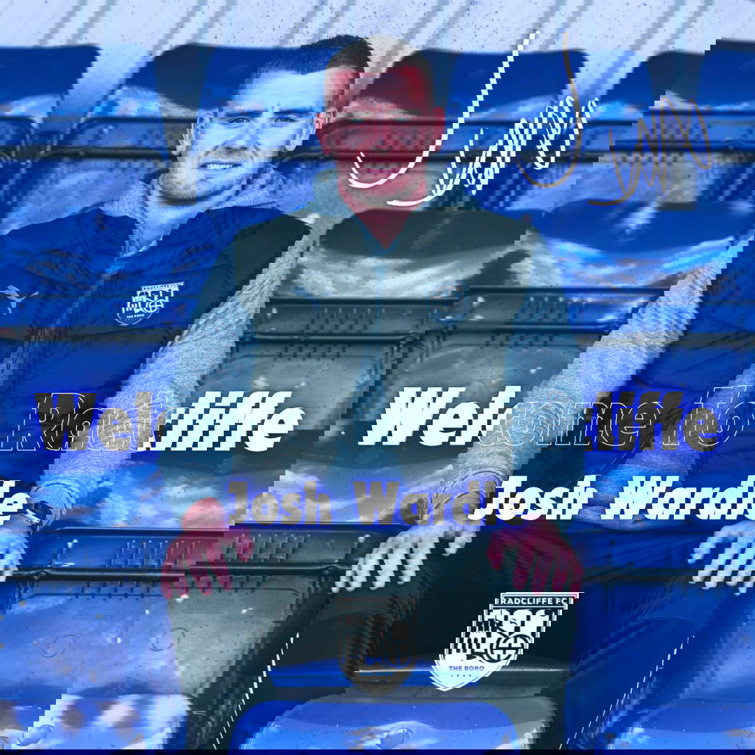 Josh Wardle arrives at the Neuven Stadium – Radcliffe Football Club