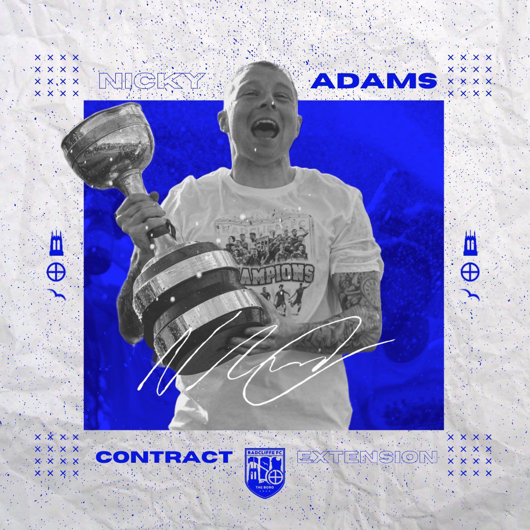 Nicky Adams extends his stay at the Neuven Stadium – Radcliffe Football ...