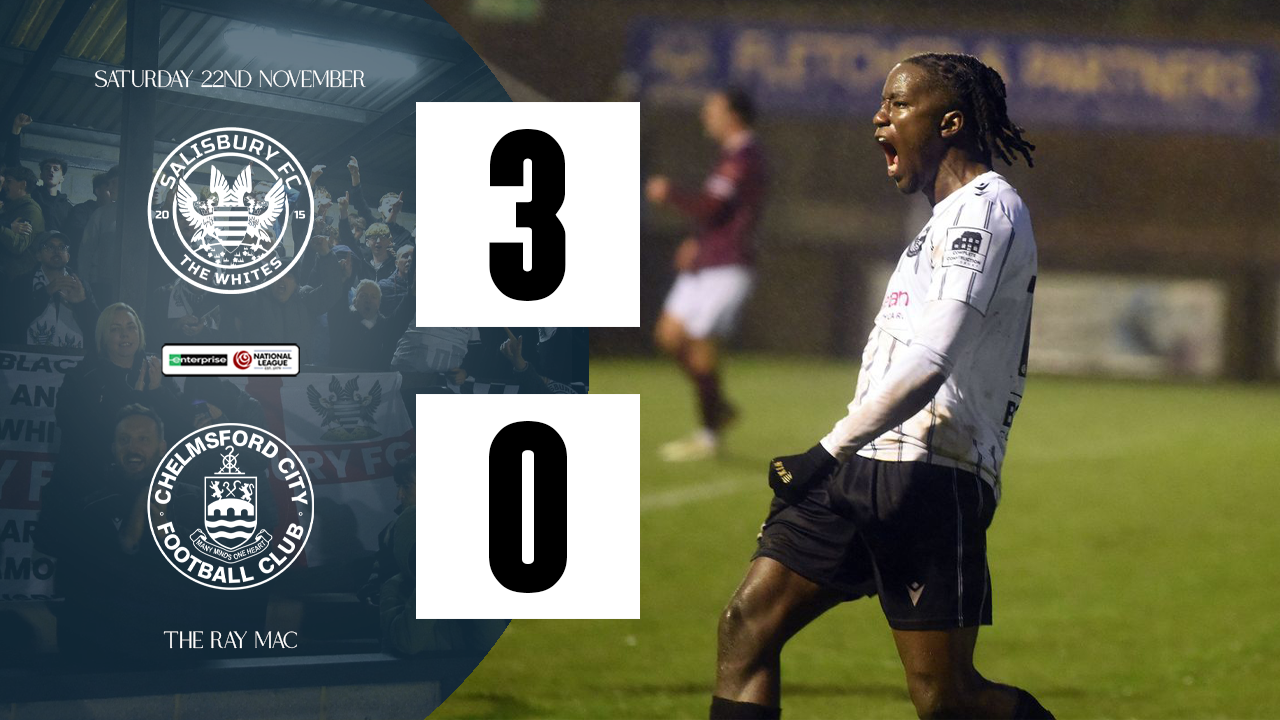 Raining goals at the Ray Mac against Chelmsford City – Salisbury FC