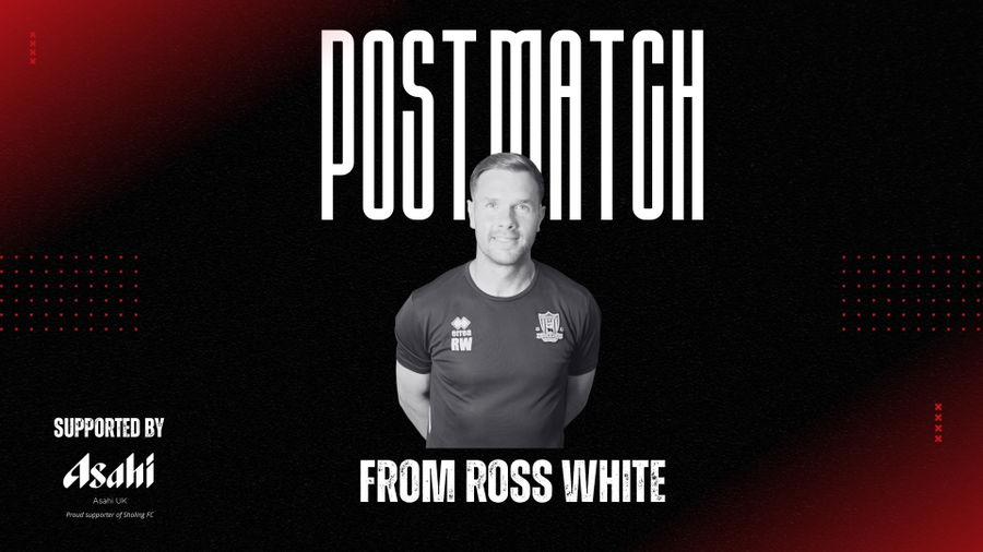 Post Match with Ross White – Poole Town 0-1 Sholing – Sholing FC