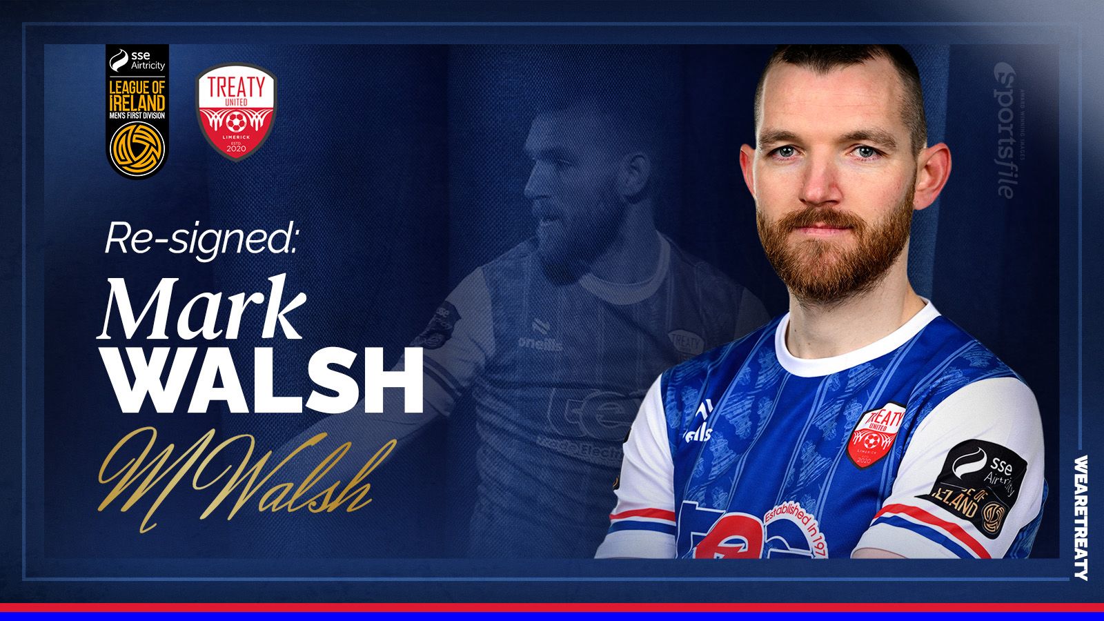 Mark Walsh Re-Signs Ahead Of The 2026 Season – Treaty United FC