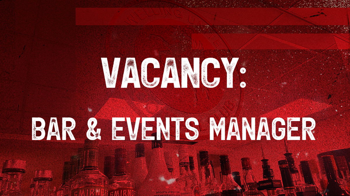 VACANCY: Bar & Events Manager – Welling United