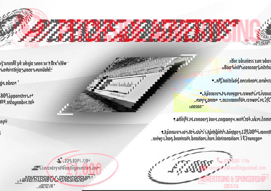 Pitchside advertising – Welling United