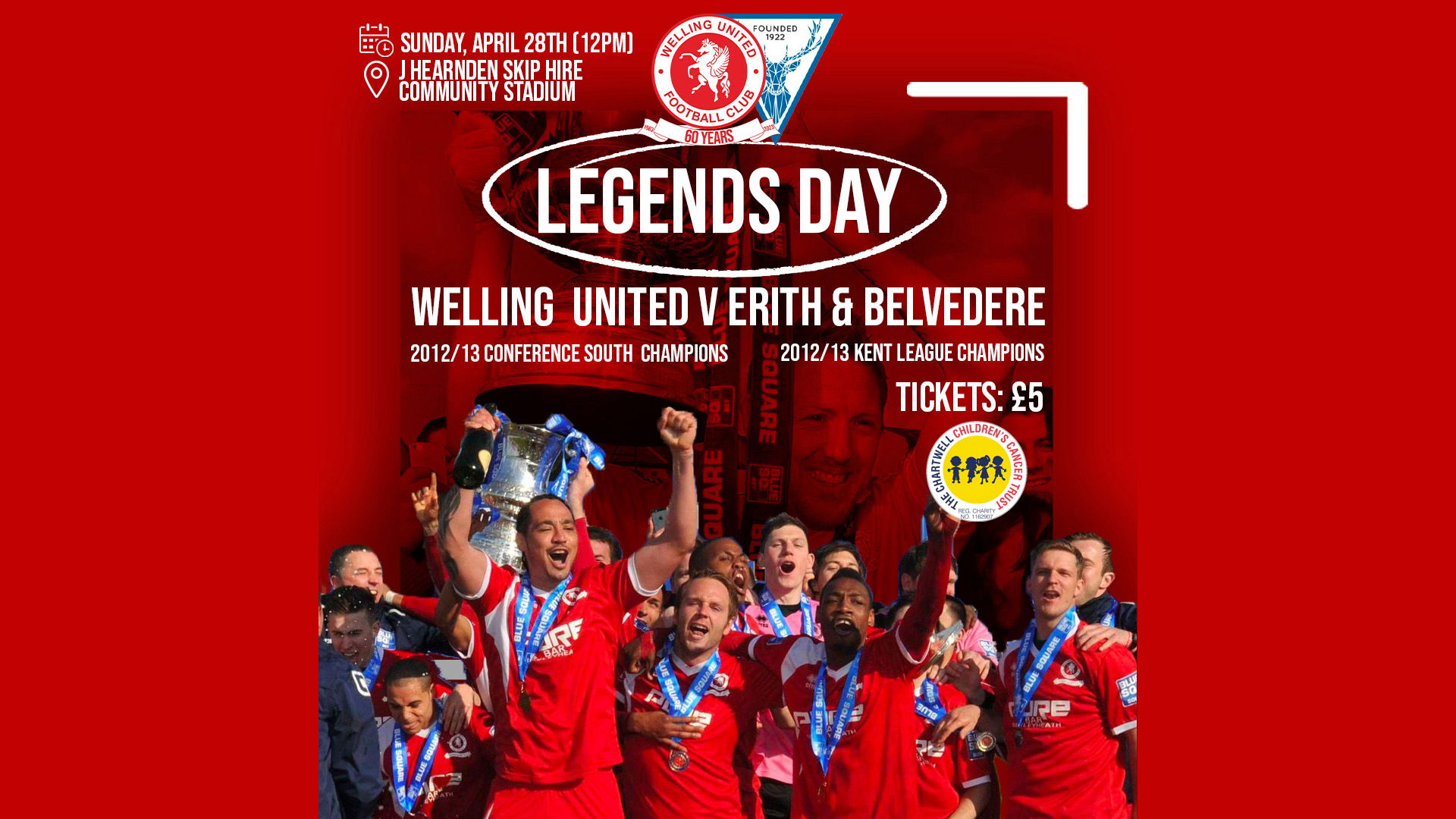 Legends Day | Wings v Erith & Belvedere legends on April 28th for ...