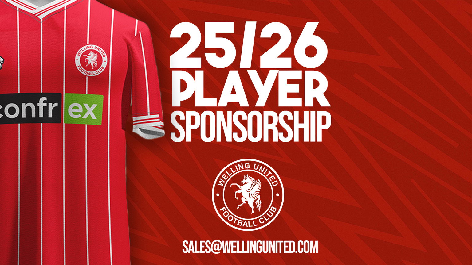Support the Wings and sponsor a player for the 2025/26 season – Welling ...