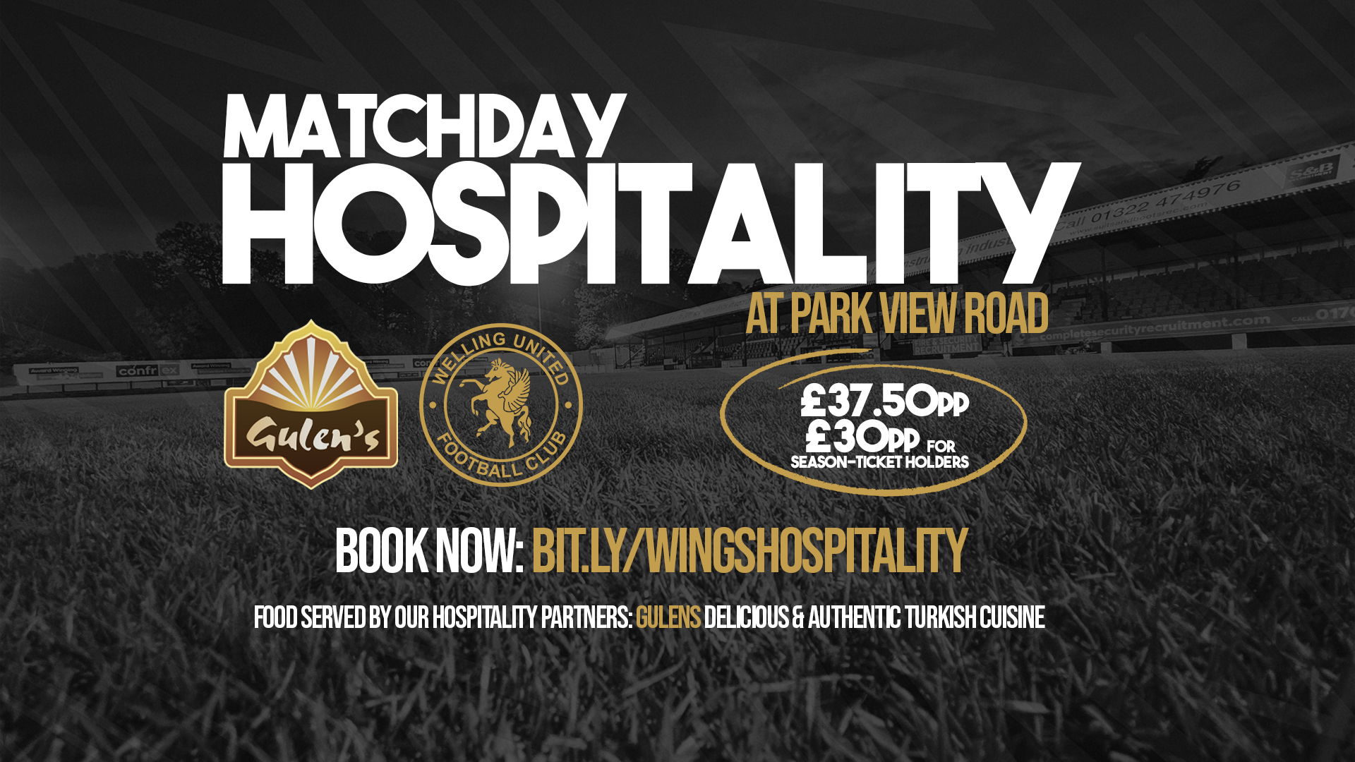 Matchday hospitality packages now available at Park View Road – Welling ...